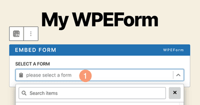 Getting started with WPEForm No Code Form Builder Tool