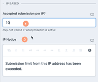 How to restrict access to form by submission count, email, ip, cookie, date etc.