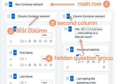 Create a interactive form with conditional logic