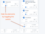 Create a interactive form with conditional logic