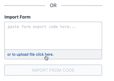 Import and export forms through WordPress Admin